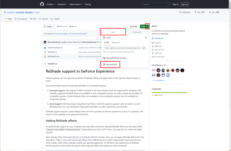 GeForce ExperienceのAnselで使用できるフィルタを増やす。（ReShadeシェーダーの利用）｜DenPaKousya - (電波公社)