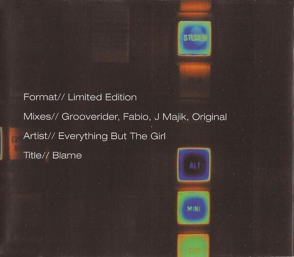 EBTG(Everything But the Girl)1996-2001年(感想)_リスニング用Drum'n'Bassと、踊れるリミックス ...