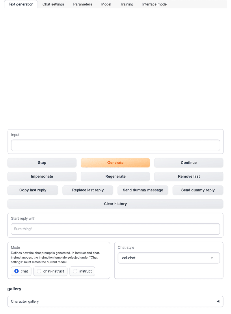 text-generation-webui の 設定項目まとめ｜npaka