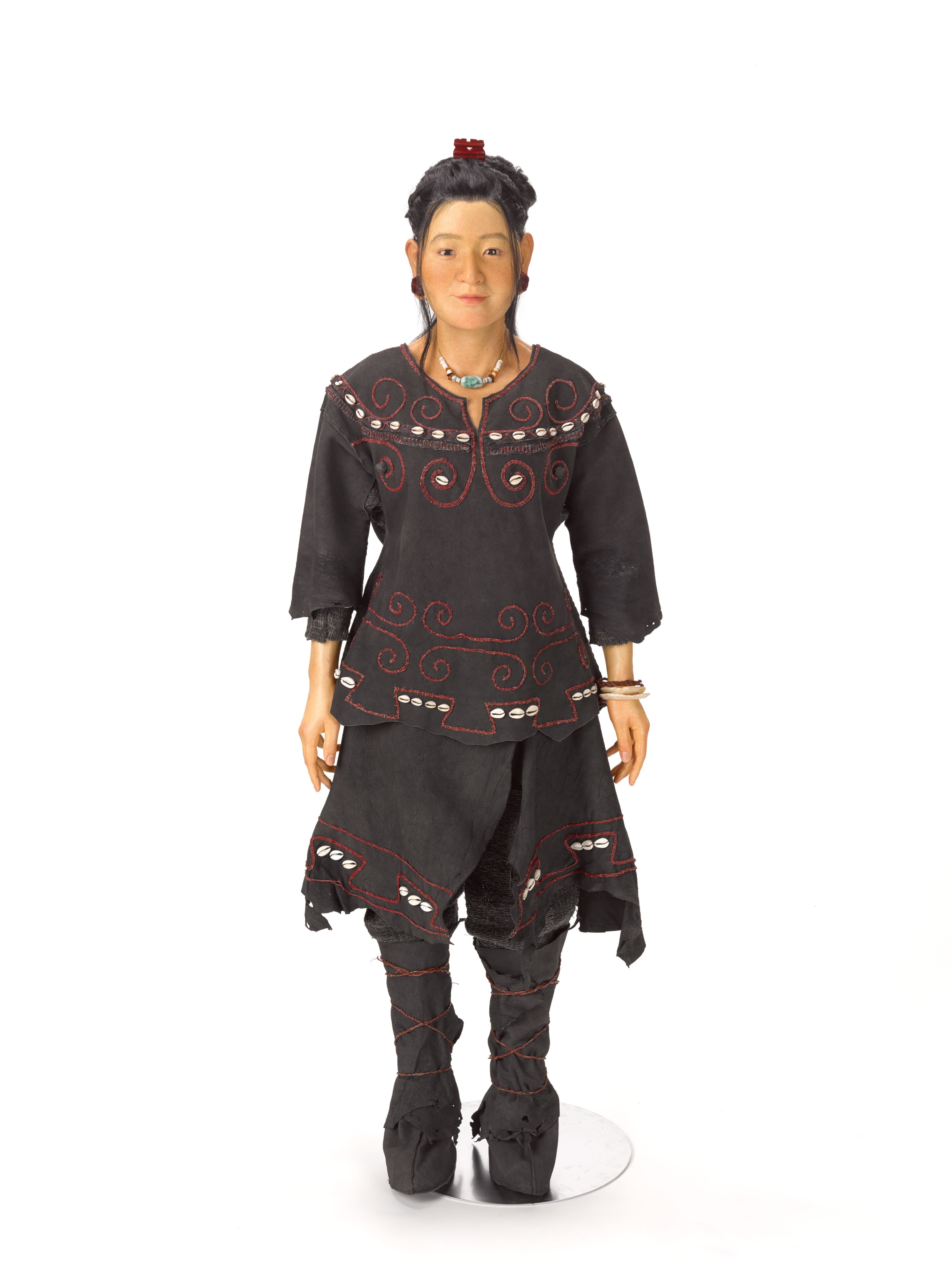 国立歴史民俗博物館に設置 縄文人像に着装する衣装制作の記録｜Mari Ohashi