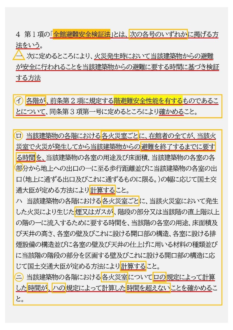 【ヨシムの法令集】令129条（避難安全検証）｜吉村 昌朋（よしむら まさとも）