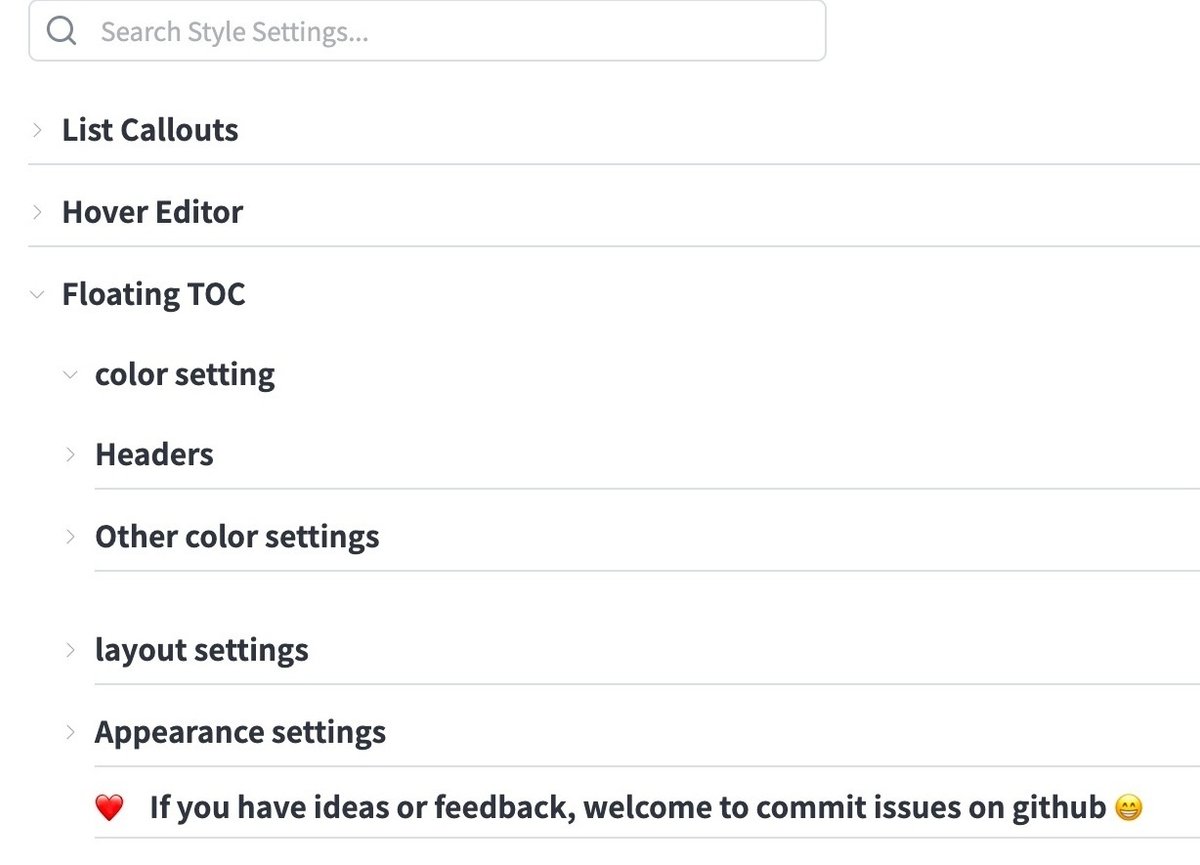[Obsidian Plugins] Floating TOC｜Pouhon