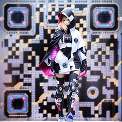 Generated QR code by Stable Diffusion with ControlNet ｜koji