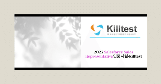2023 Salesforce Sales Representative인증시험-killtest｜IT初心者におすすめの資格を紹介