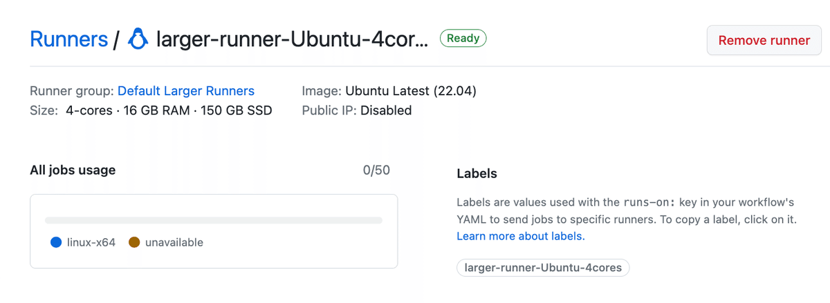 [GitHub Actions]GitHub-hosted Larger Runnersを試してみた｜deliku＠PRONI