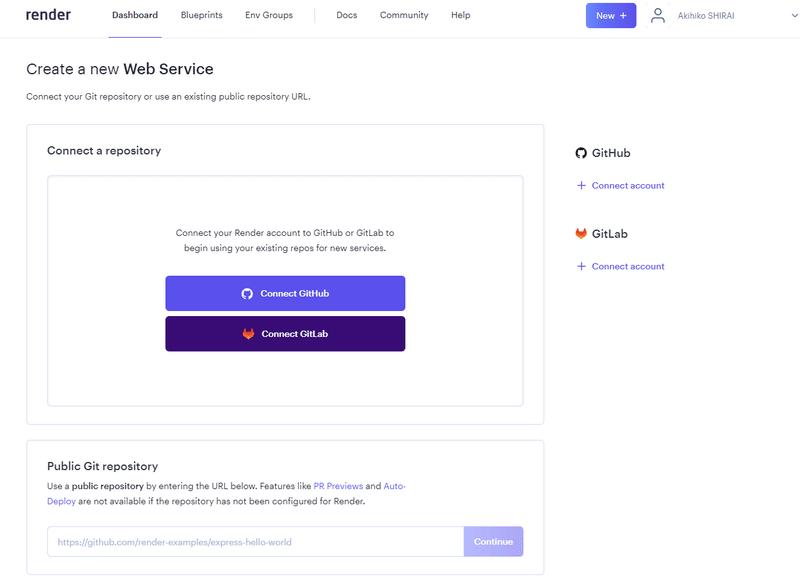 無料Webサービス開発の第一歩！「Render」を使ってみよう｜しらいはかせ(AI研究/Hacker作家)