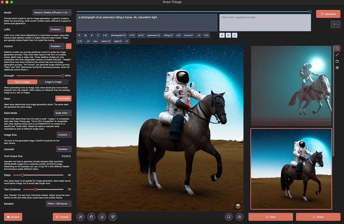 Draw Things：MacかiPhoneで画像生成AIするならコレ一択だろう。｜ゆるりと -Yururito-