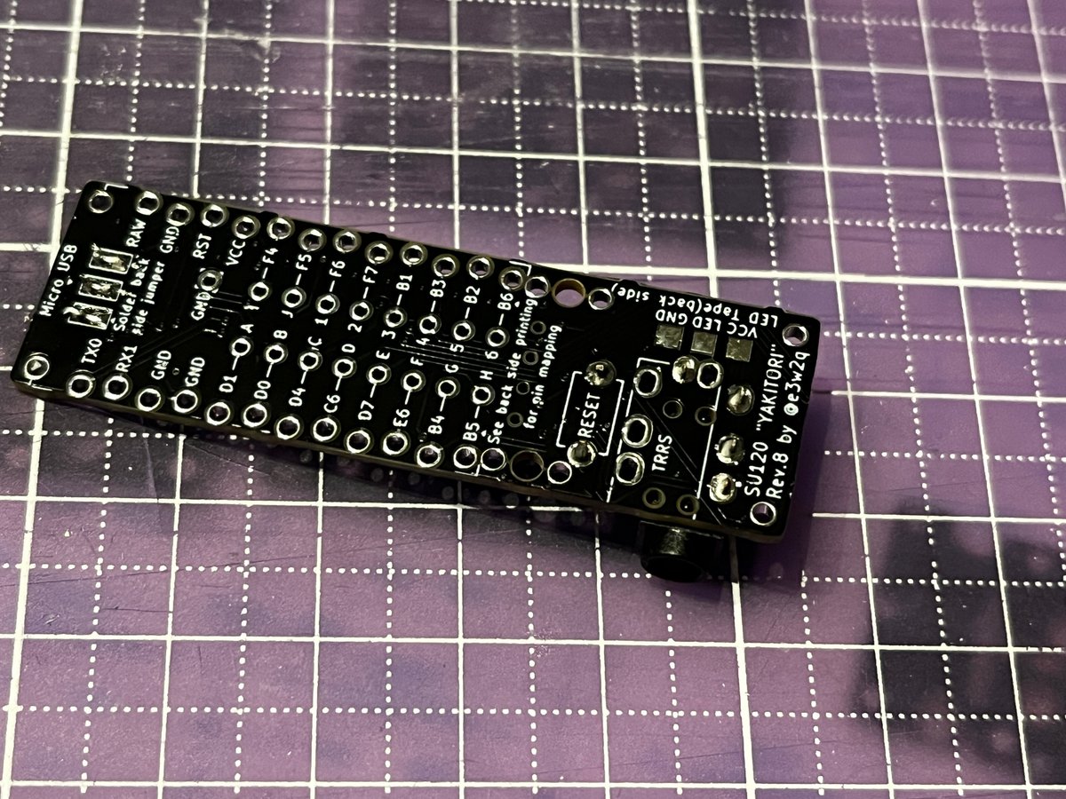 keyball44mod choc版の試作（2）SU120基本編｜twoboy