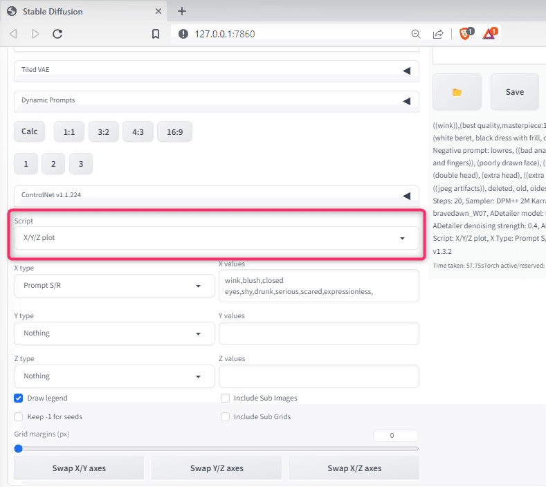 【Stable Diffusion】X/Y/Z plotを使ってパラメータ・プロンプトを比較検証する方法｜これすご-AIクリエイティブ-