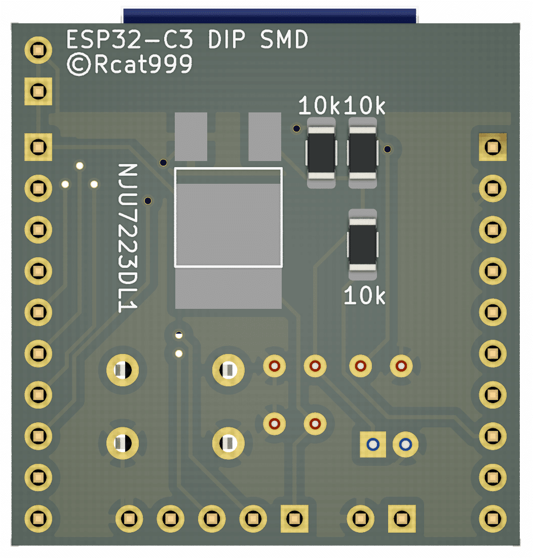 【販売有】 ESP32-C3 DIP化基板作った Ver1.1｜Rcat999