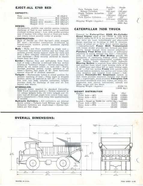 HARDWICK MANUFACTURING CO., INC 35 TON CAPACITY EJECT-ALL TRUCK BED ...