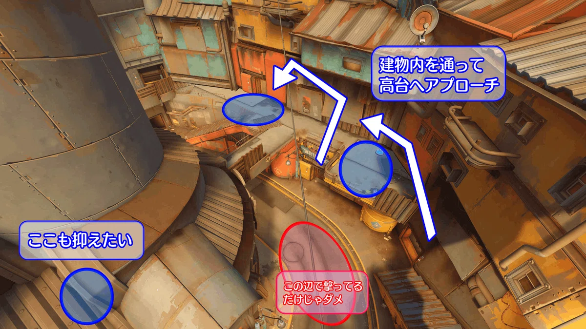 【OW2】撃つ前に移動/マップを広く使う｜山下act2