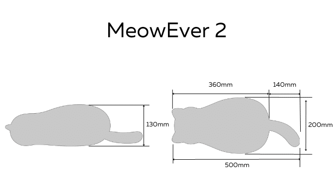 MeowEver 2 ＆ MeowEver Little 本物の猫と暮らすような体験ができる猫型クッション ｜Peak Japan
