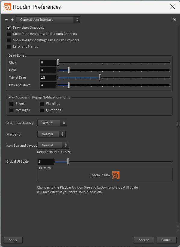 HoudiniのDesktop(ウィンドウレイアウト)をカスタマイズする｜aoi