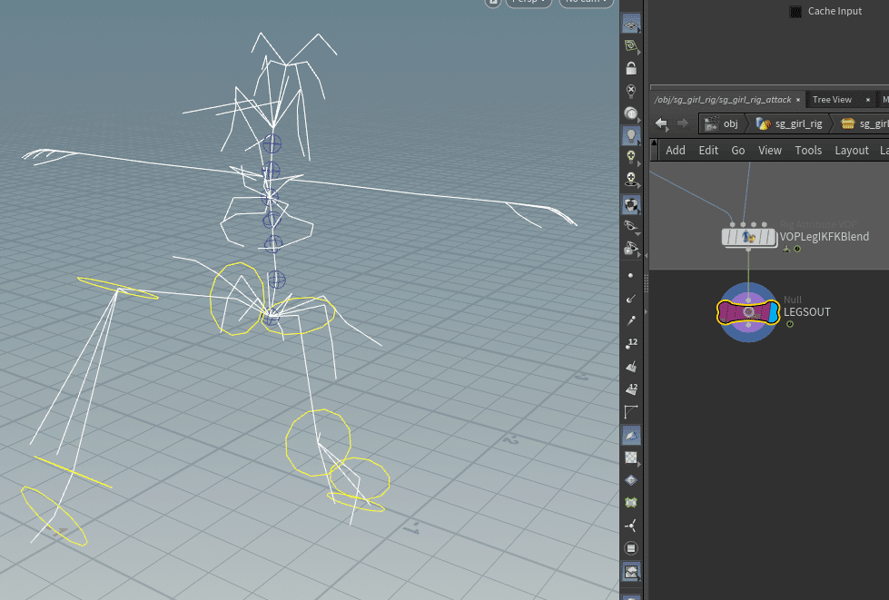 Houdini Rigging 1 武器の持ち替え｜ゴジモ