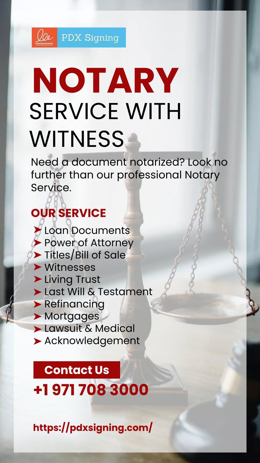 Notary Service with witness｜pdxsigning