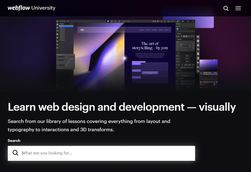 Webflowの使い方が無料で学べるWebflow Universityとは？｜屋久 泰至@gens,Inc