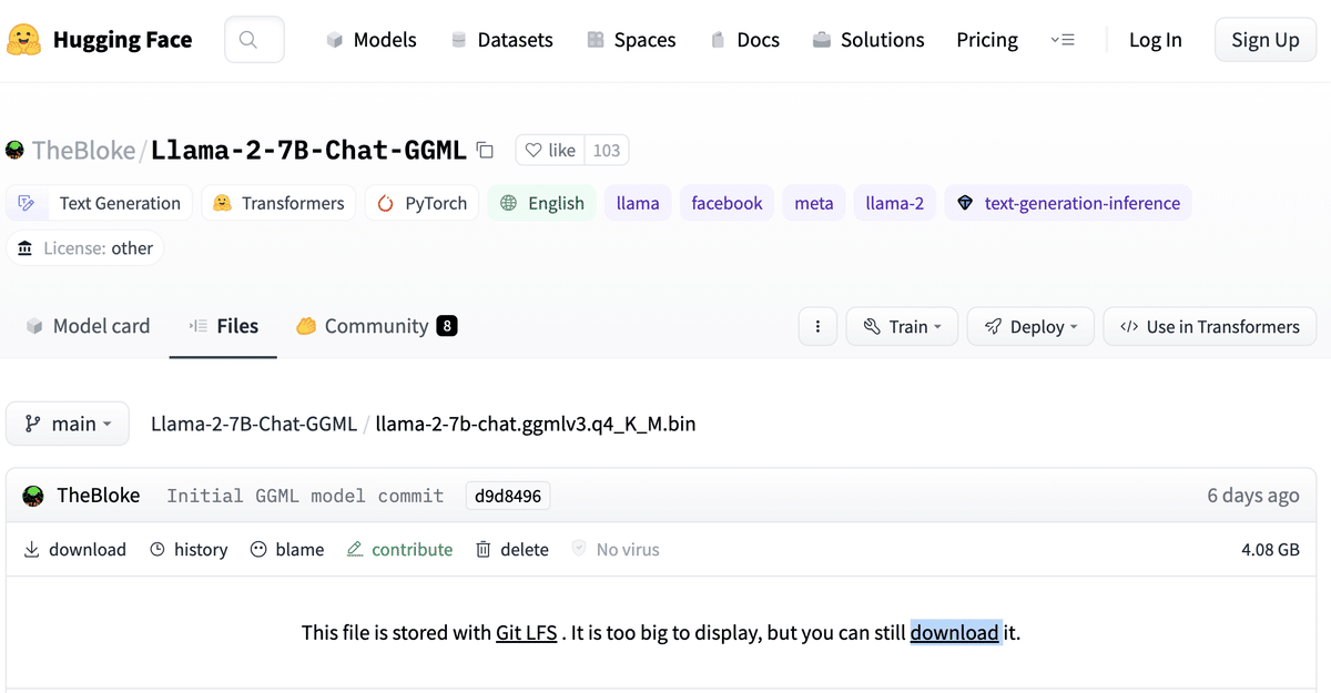 Llama.cpp で Llama 2 を試す｜npaka