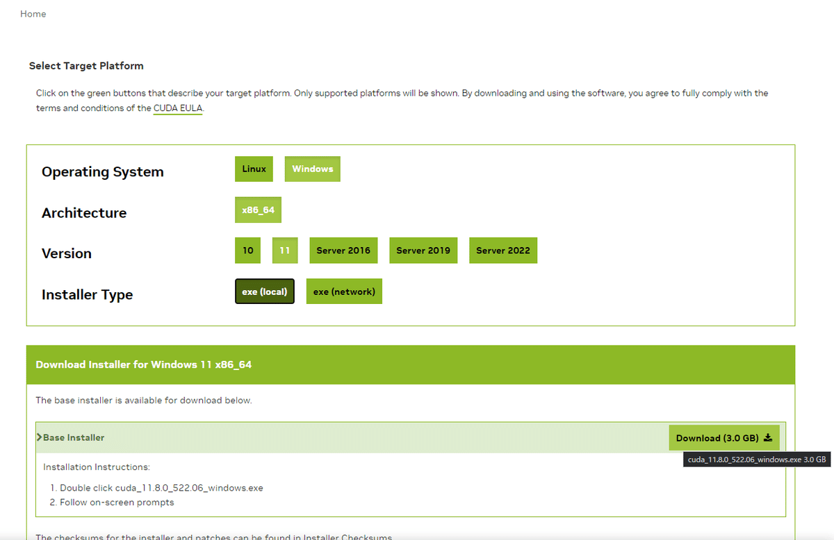 CUDA Toolkit の導入手順と解説｜はかな鳥