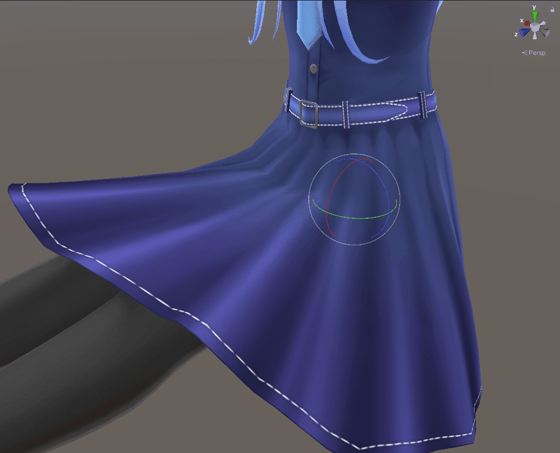 PhysBoneでスカートの貫通対策をする Ver2｜霧島みけ