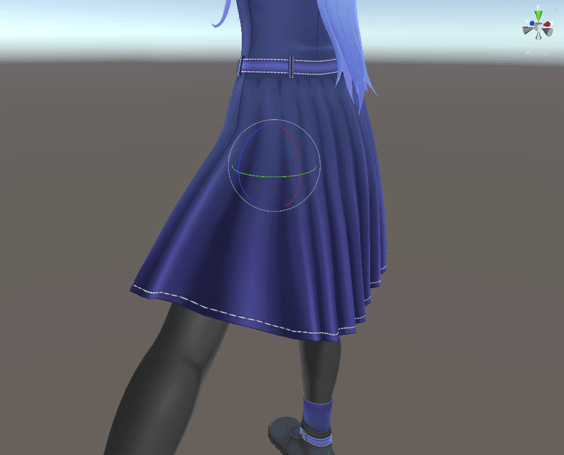 PhysBoneでスカートの貫通対策をする Ver2｜霧島みけ