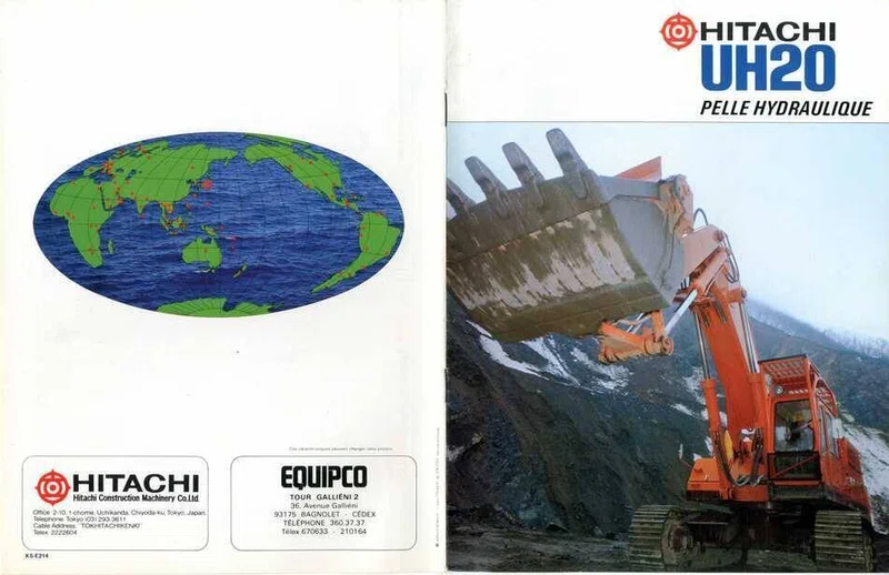 Hitachi Construction Machinery UH20 PELLE HYDRAULIQUE｜建設機械化ライブラリー