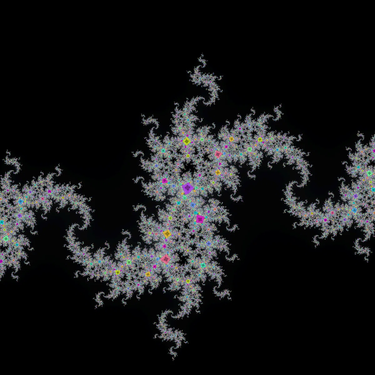今週のフラクタル14 (z^4/(z+0.1i)^2+c)｜108Hassium