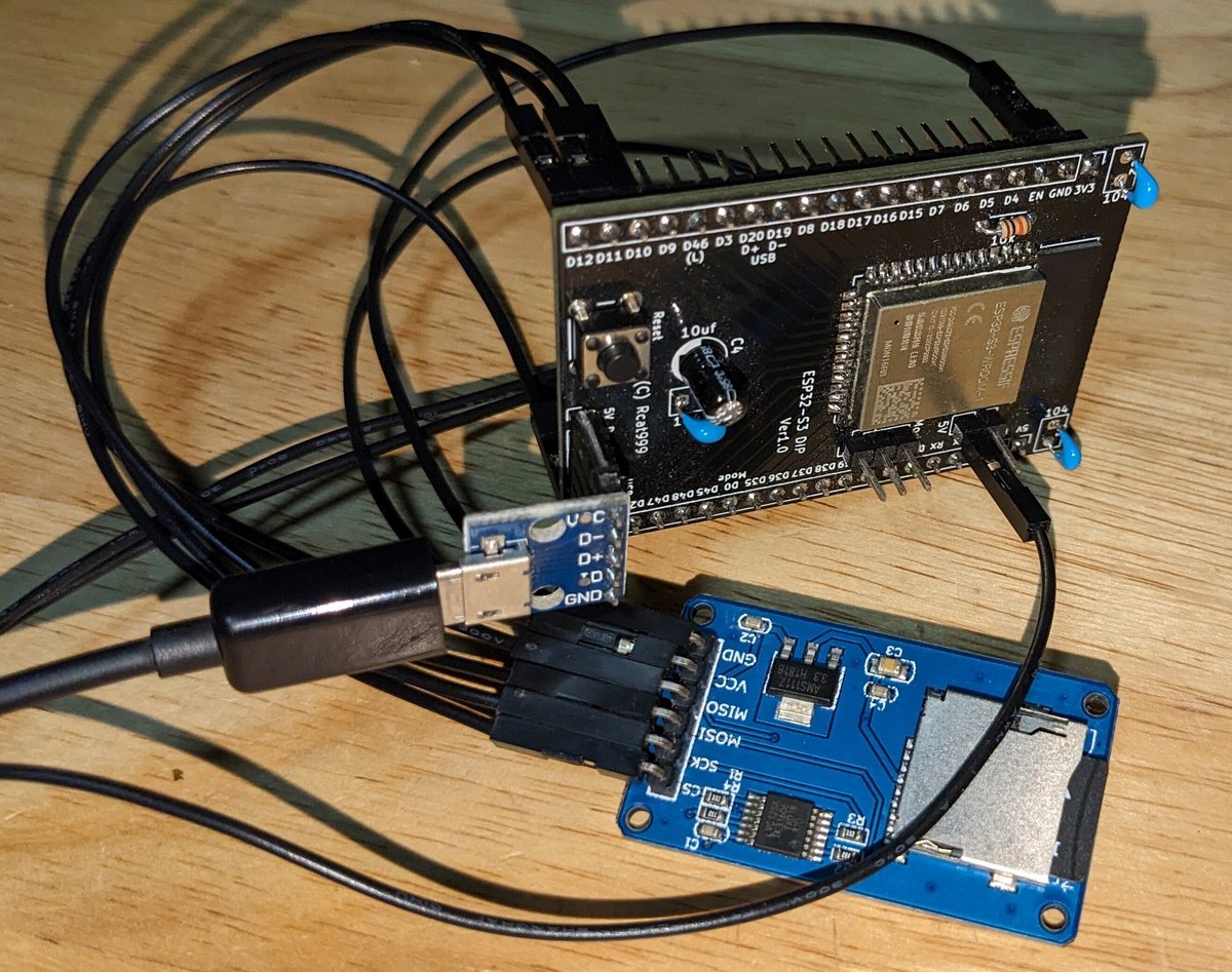 ESP32-S3でSDカード使ってみた(SDライブラリ)｜Rcat999