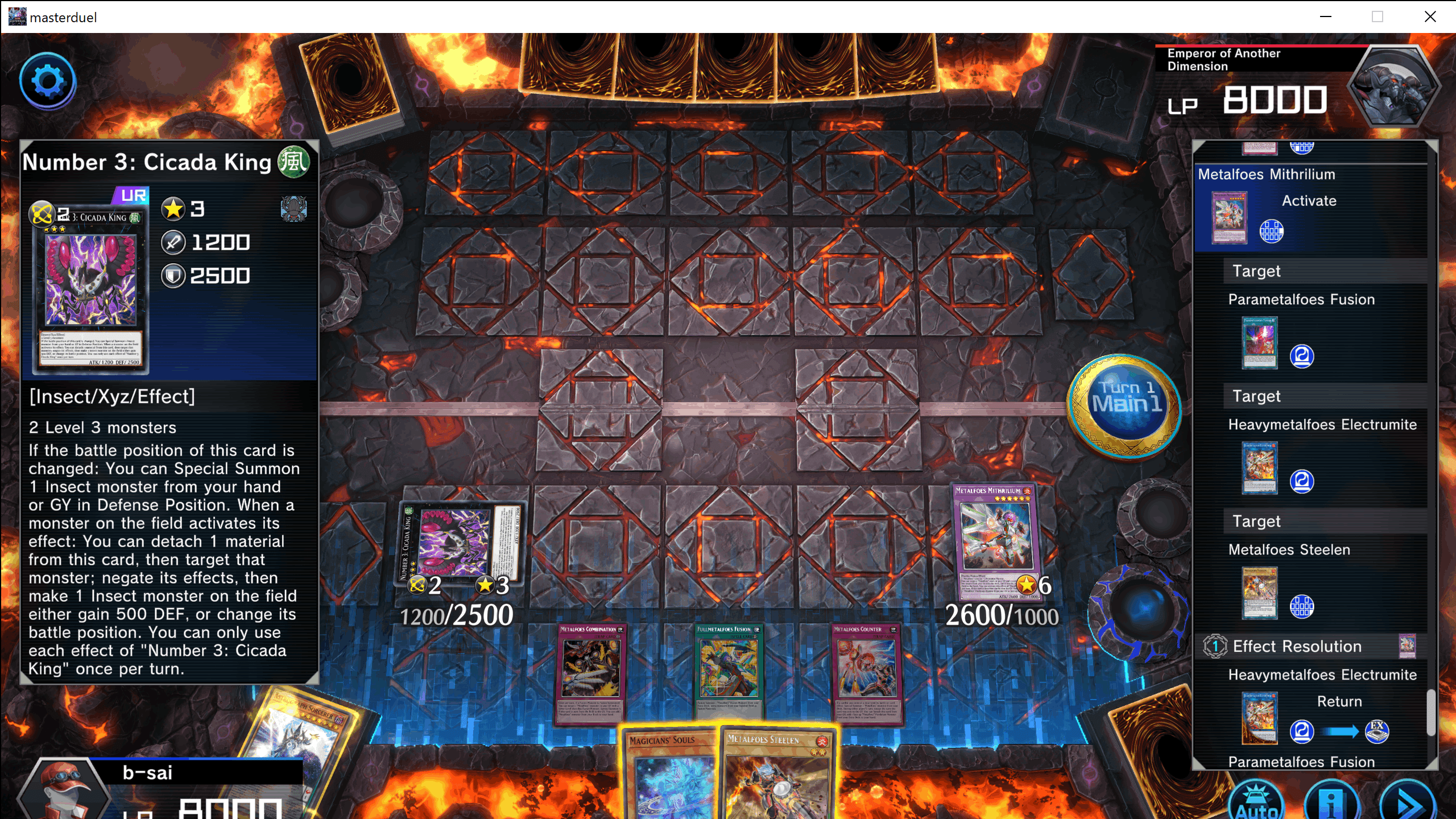 Yugioh Number 3 Cicada King