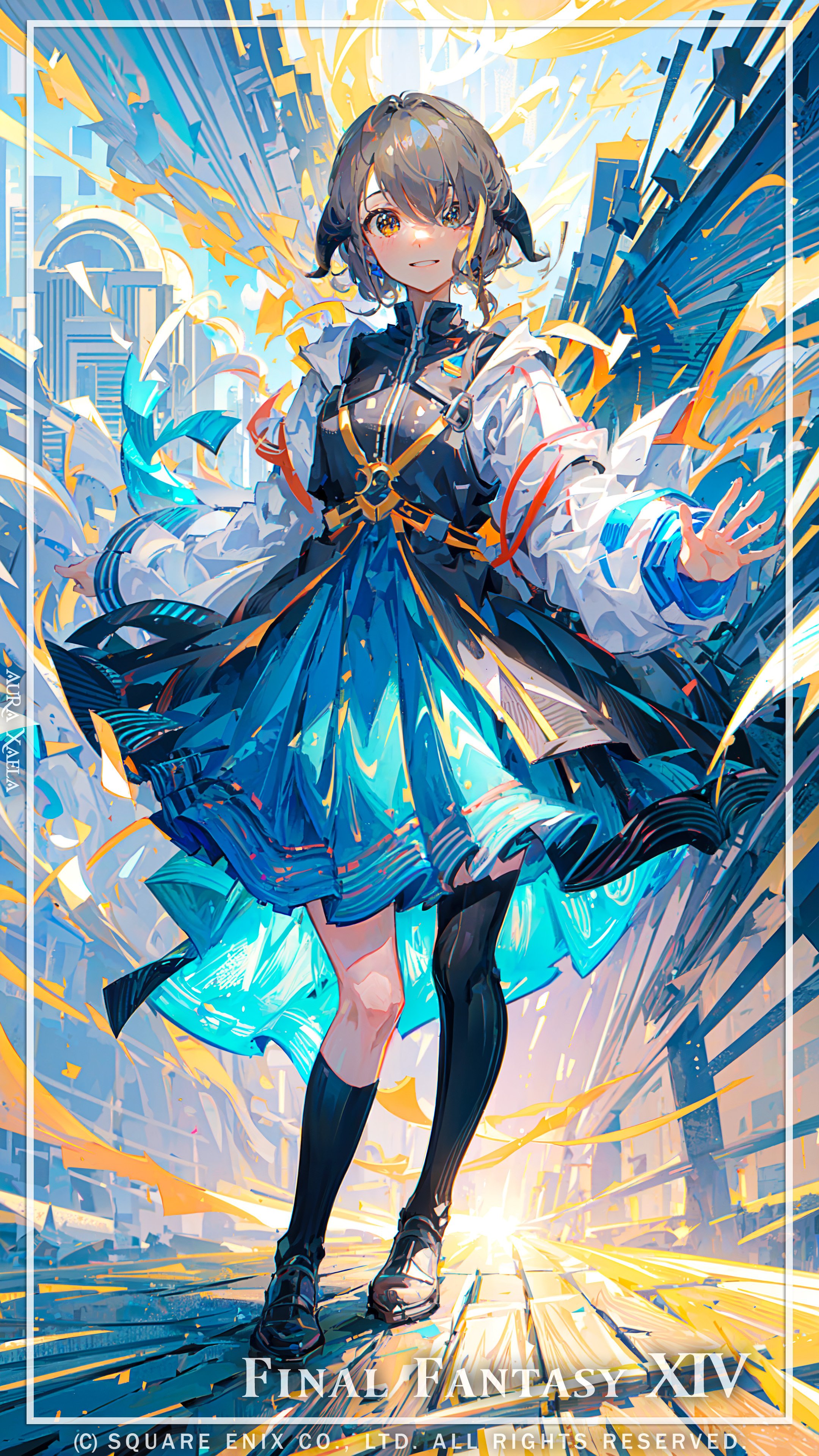 生成AIを利用したゲームスクリーンショットのイメージ加工_03。元にしたSS：FINAL FANTASY XIV｜DenPaKousya - (電波公社)