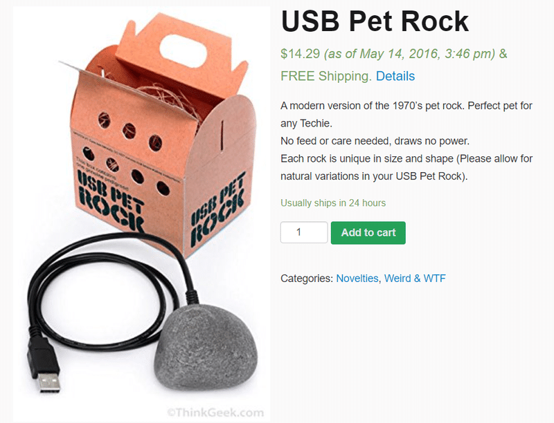 USB pet rock｜いちべえ