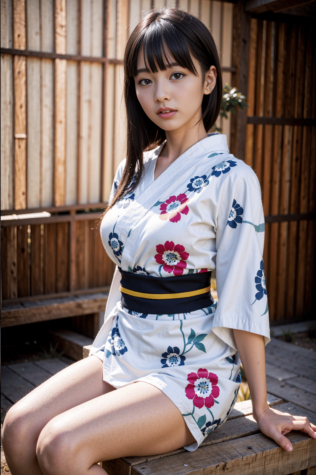 AI写真集 清楚白 SHIRO SEISO 浴衣 2｜Premium Girls