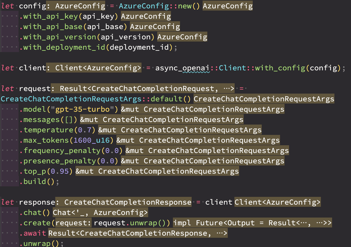 RustでのAzure OpenAI ServiceのAPIの使い方｜PharmaX Blog