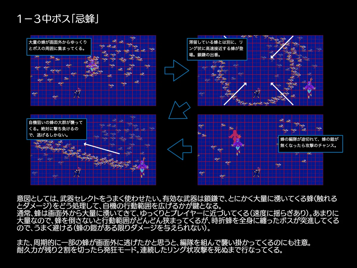 [ボス]1-3中ボス”忌蜂”[Boss]1-3"Kibachi"｜picopico256