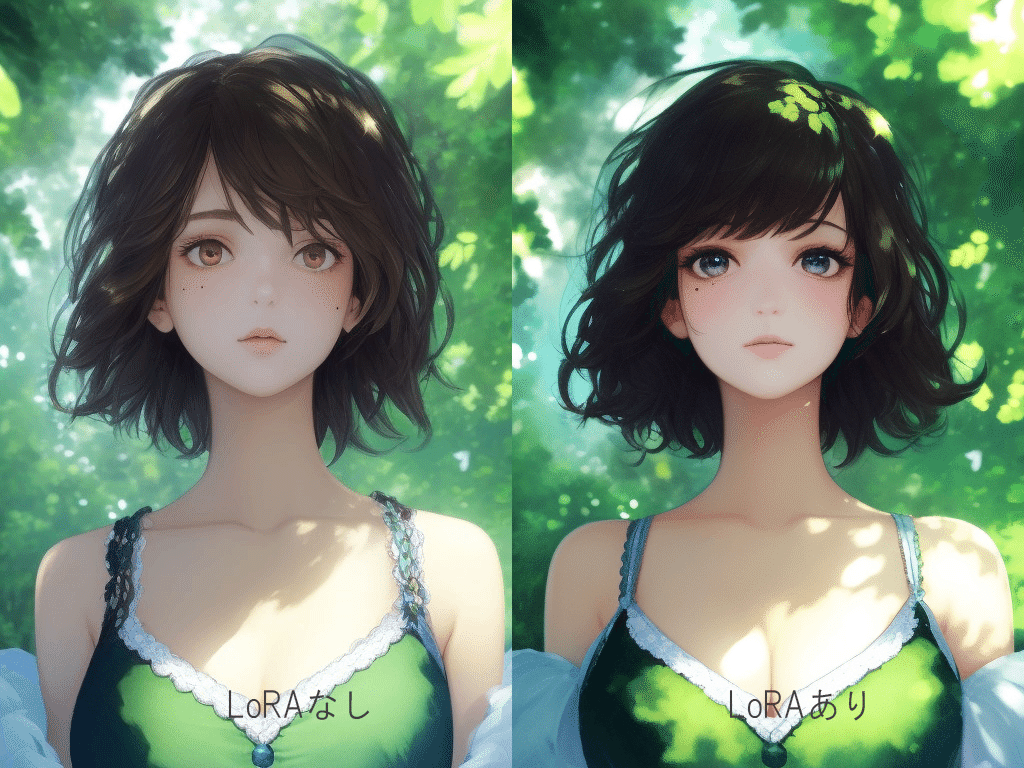 AI絵。LoRAってシンプルでいいね。｜k1togami