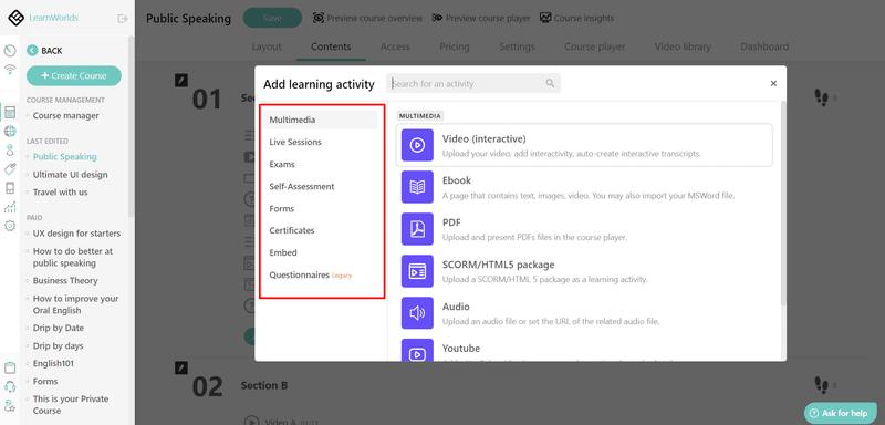 MY SHOOL：スクールの構成について｜e4all
