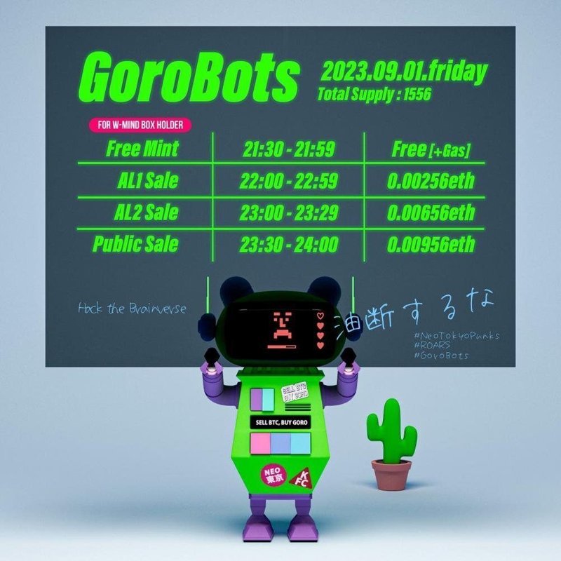 あなたの知らない『GoroBots』の世界！！｜ma--kun＠web3