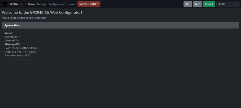 GP2040-CE | Web Configurator の解説｜かどゆー