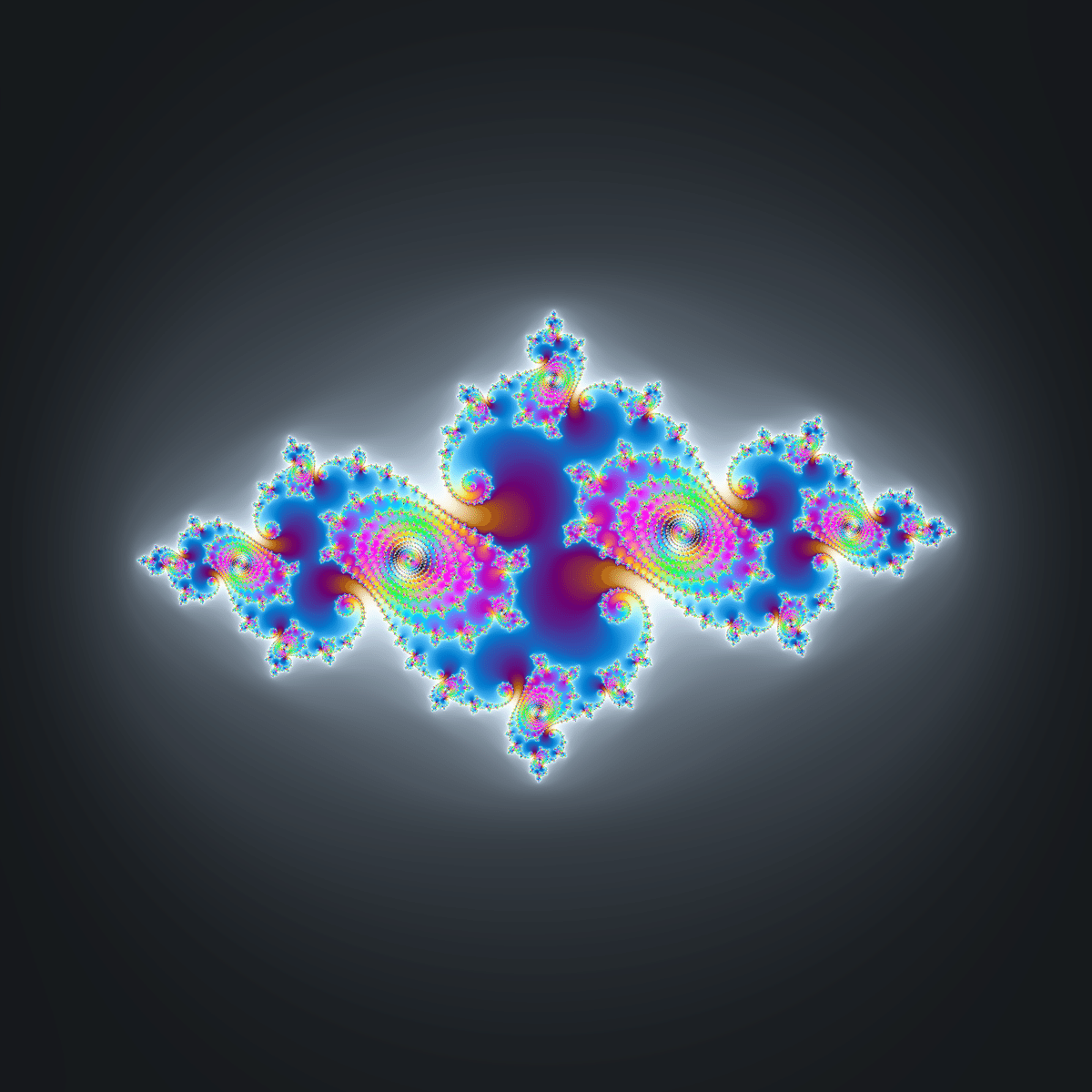 マンデルブロ集合の外側を滑らかに彩色する｜108Hassium
