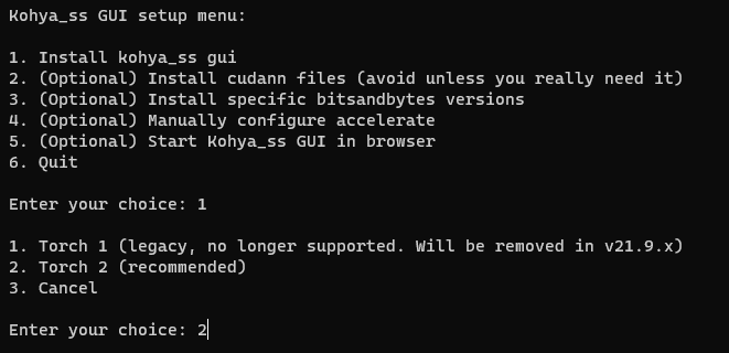 kohya_ssセットアップメモ｜おれっち