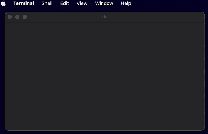 ちょっとpython New Macのtkinterがうまく動かない。|donguri