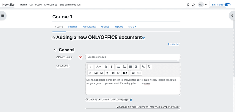 MoodleでONLYOFFICEを活用してオフィス文書を作成・編集する方法｜ONLYOFFICE