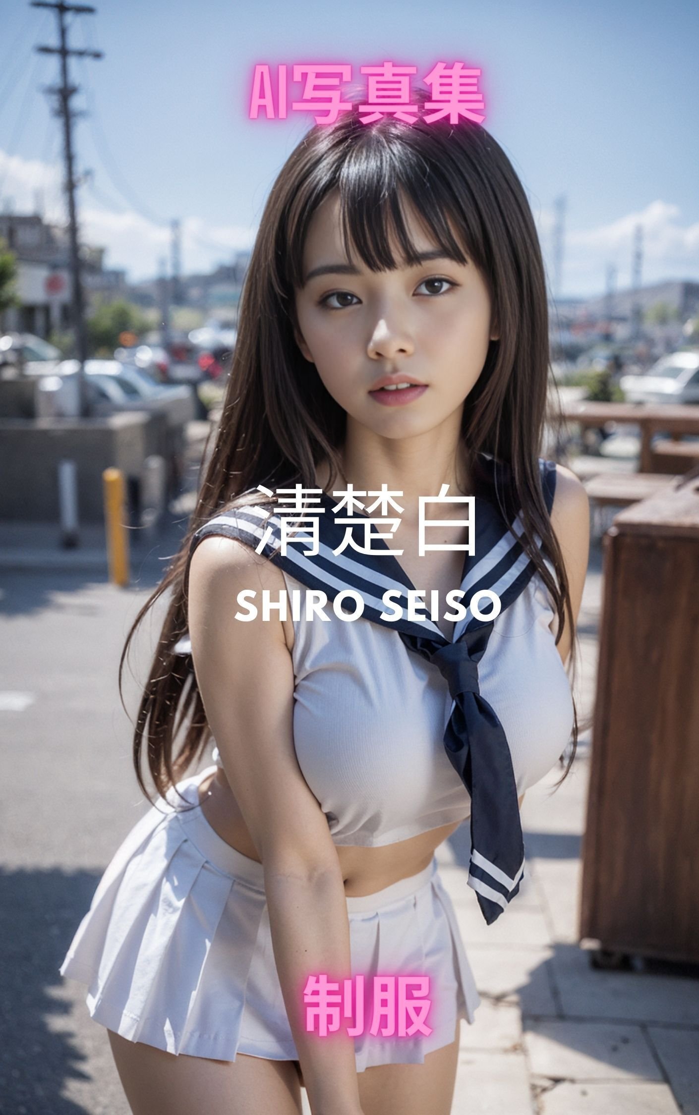 AI写真集 清楚白 SHIRO SEISO 制服1｜Premium Girls