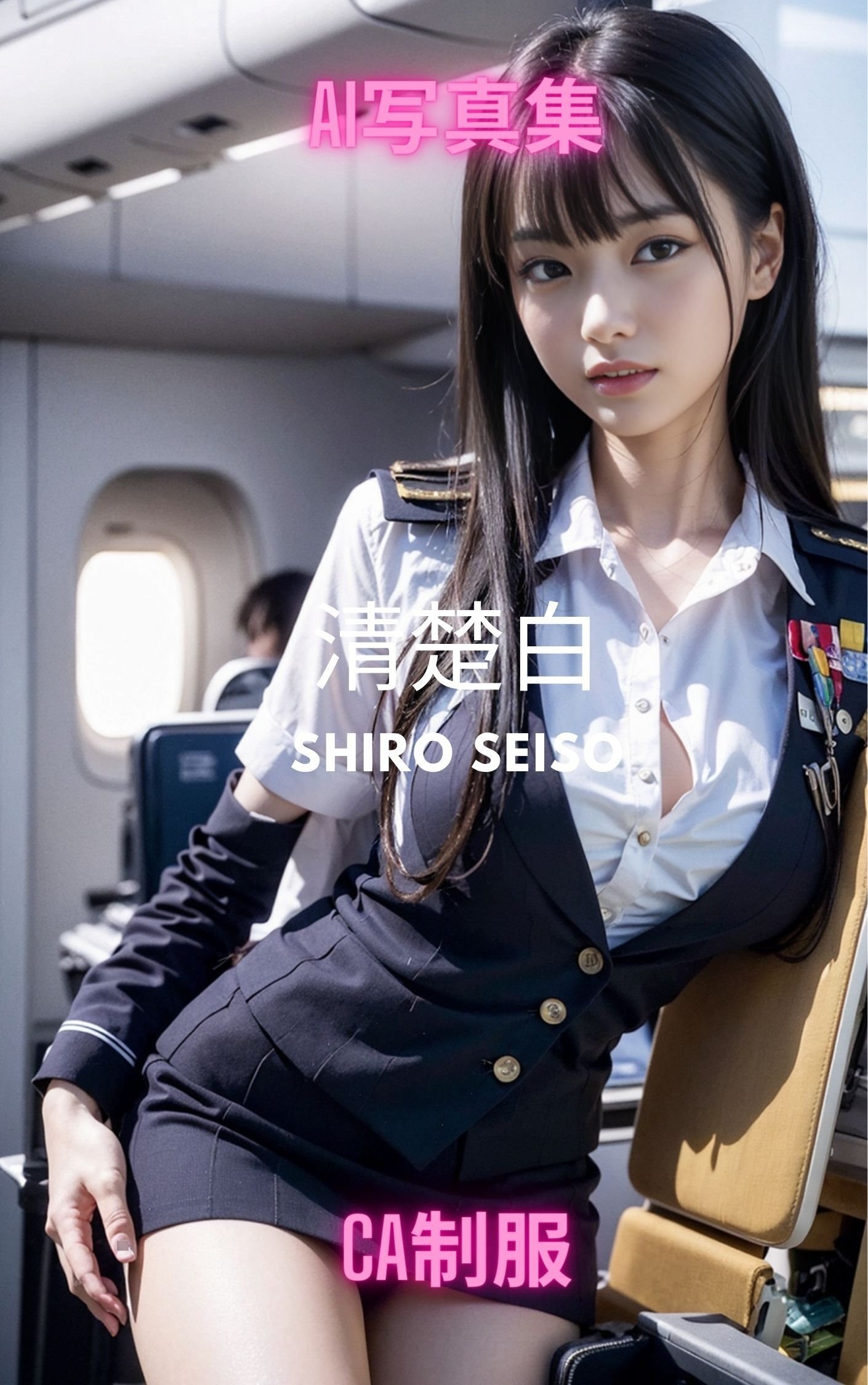 AI写真集 清楚白 SHIRO SEISO CA制服 2｜Premium Girls