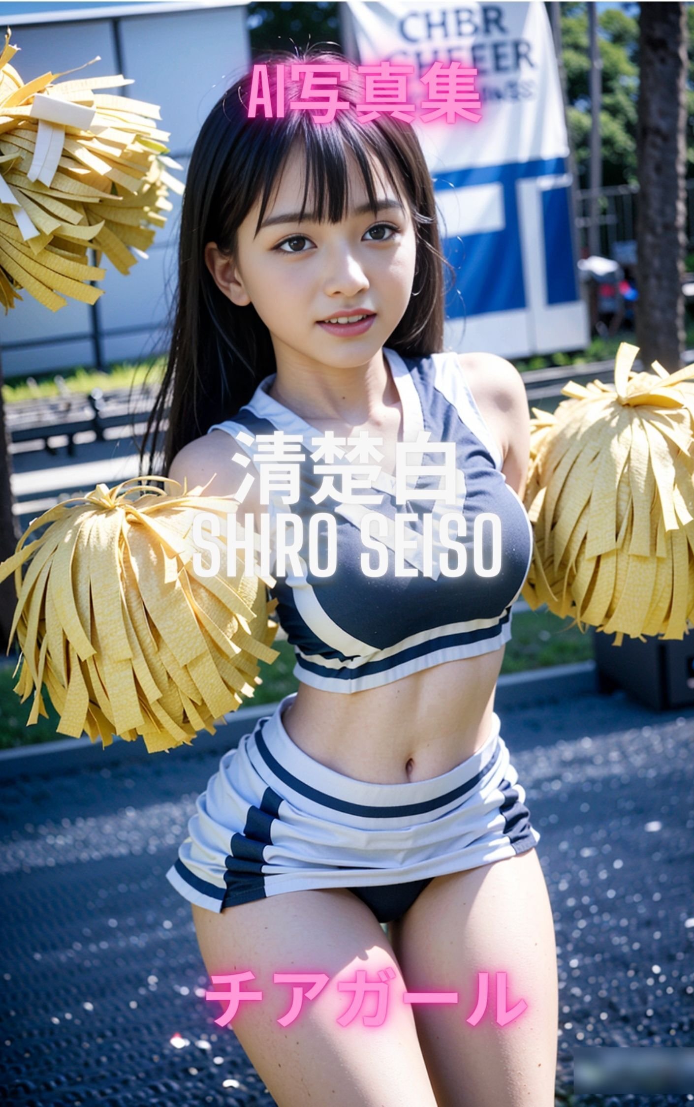 AI写真集 清楚白 SHIRO SEISO チアガール 2｜Premium Girls