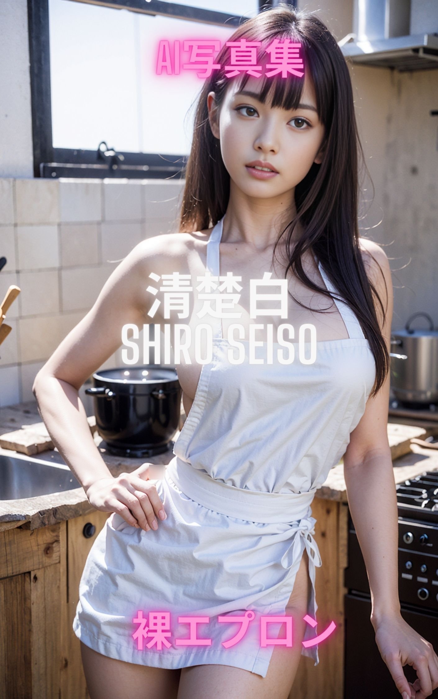 AI写真集 清楚白 SHIRO SEISO 裸エプロン 1｜Premium Girls