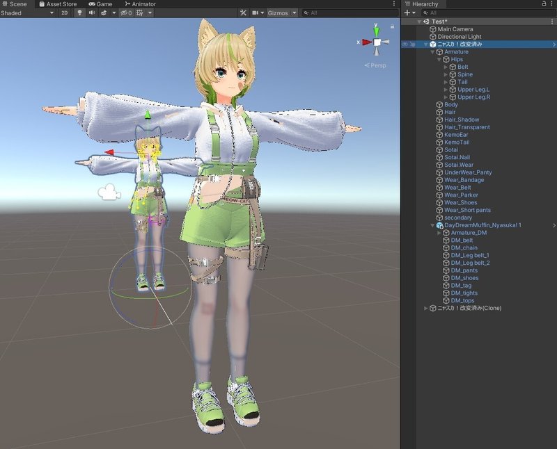 Modular Avatarを使用してVRM0.xアバターのきせかえする｜笹野ぱんだ丸