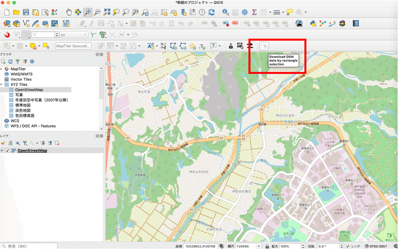 【QGIS】QGISでopenstreetmapのタイルをshpファイルで抽出する｜rob