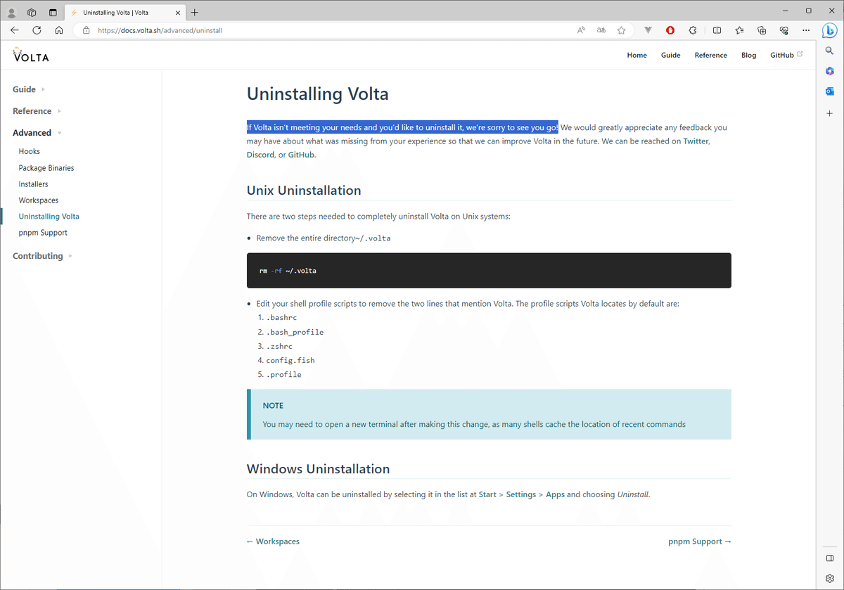 WindowsでNode.jsのバージョン管理 - VOLTA v1.1.1｜るらい