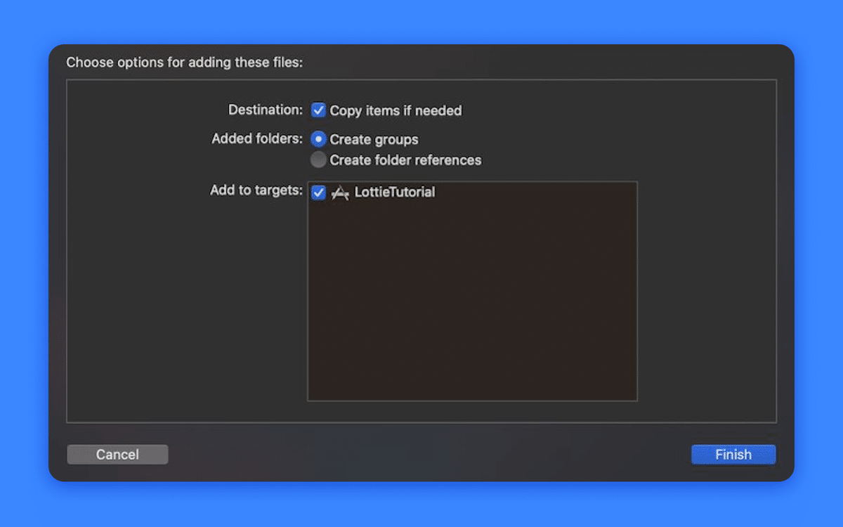 iOSアプリにLottieのアニメーションを追加する方法（Swift）｜LottieFiles Japan 公式note